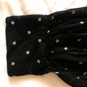 Free People | Tops | Free People Starry Night Sheer Blouse | Poshmark